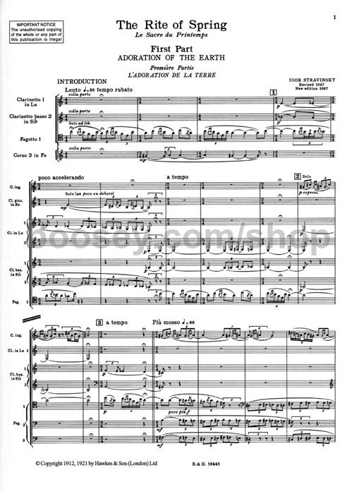 Igor Stravinsky - Rite Of Spring