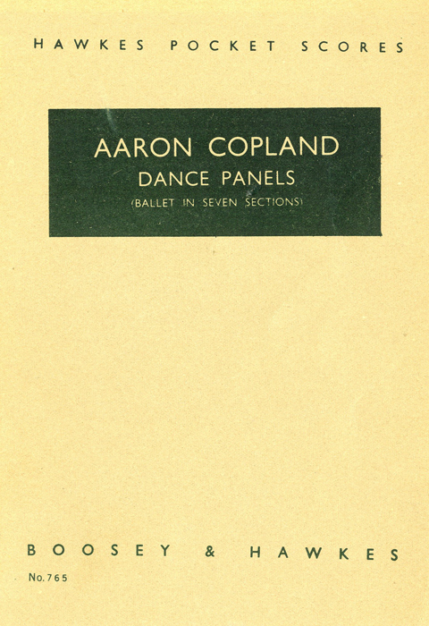 Aaron Copland - Dance Panels (Study Score - Hawkes Pocket Score 765)