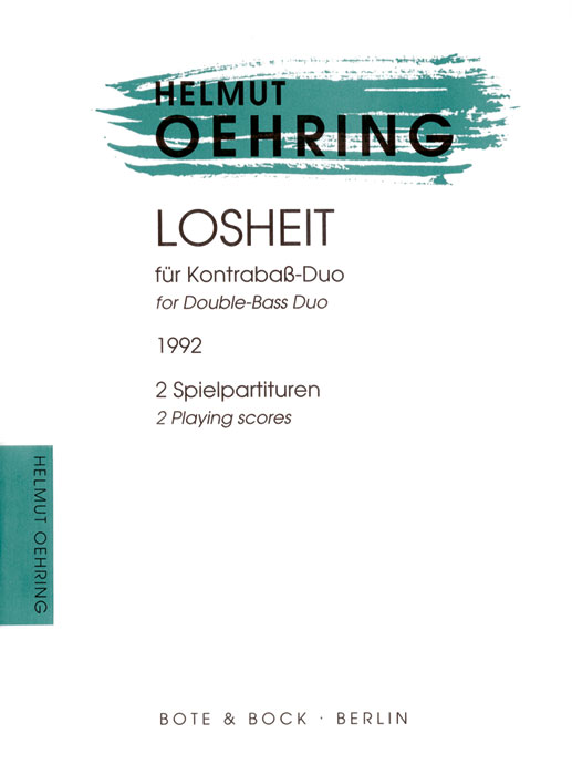 Helmut Oehring - Losheit (1992) (2 Double Basses) (2 Scores)