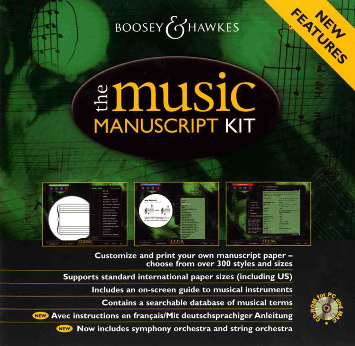 - Music Manuscript Kit (CD-ROM)