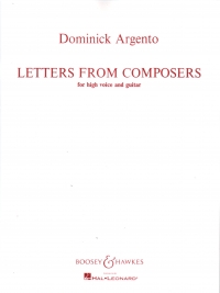 Dominick Argento - Letters From Composers (High Voice & Guitar)