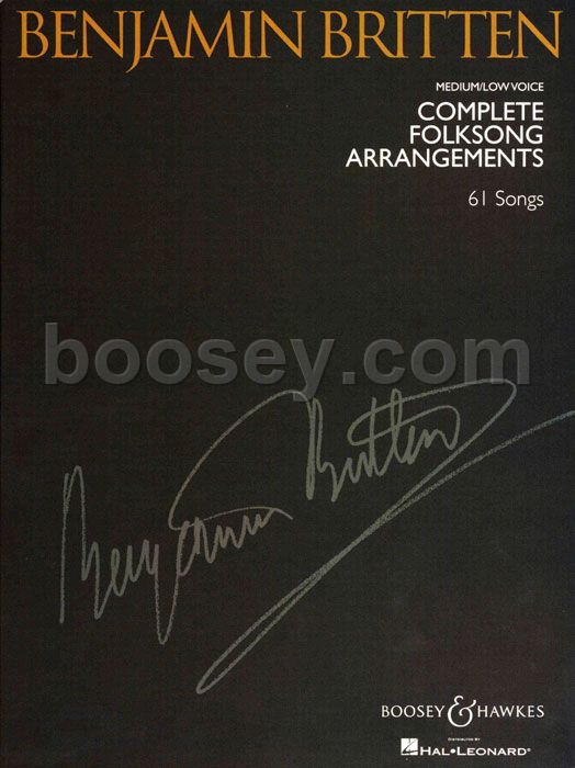 Benjamin Britten Complete Folksong Arrangements Voice And Piano