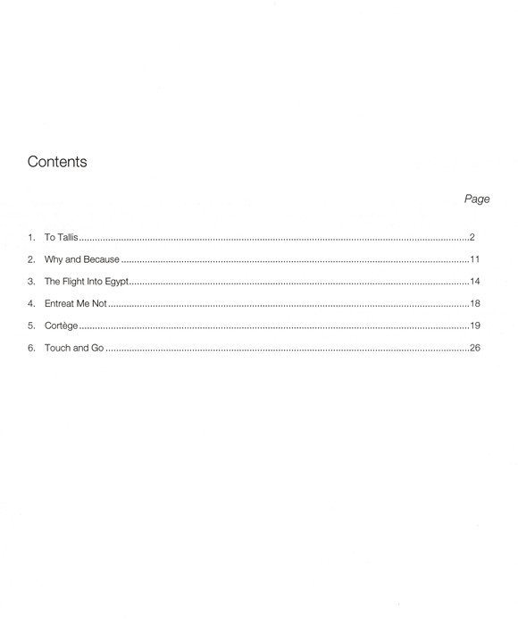 Ned Rorem - 6 Pieces for Organ