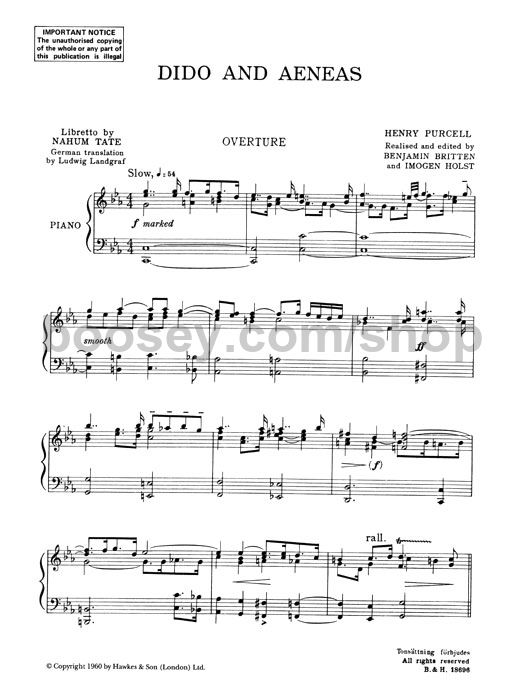 Henry Purcell Dido And Aeneas