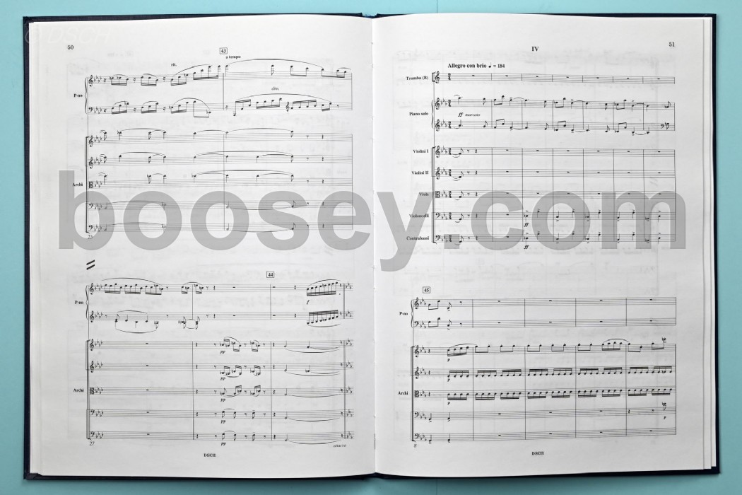 Dmitri Shostakovich - Piano Concerto No.1 in C minor Op. 35 Full Score (New Collected Works vol.38)