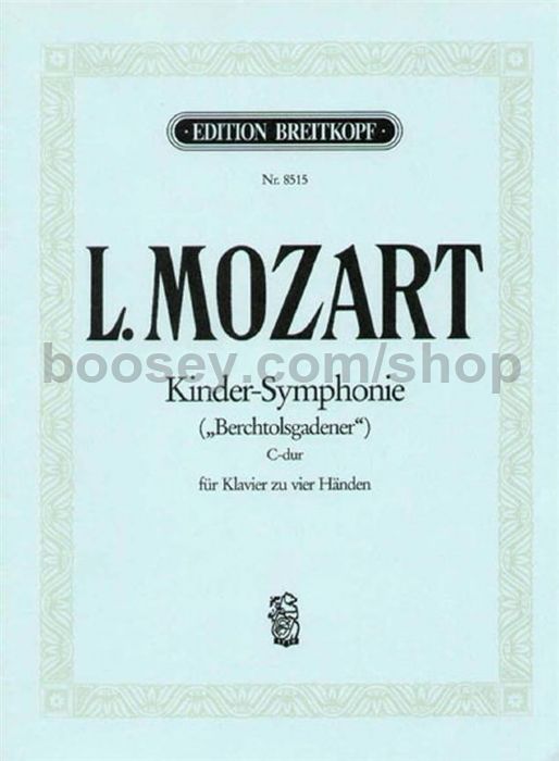 Mozart, Leopold - Toy Symphony - piano 4-hands