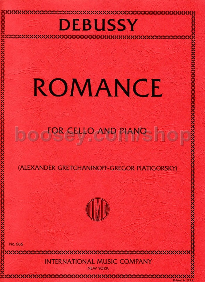 Claude Debussy - Romance for Cello & Piano
