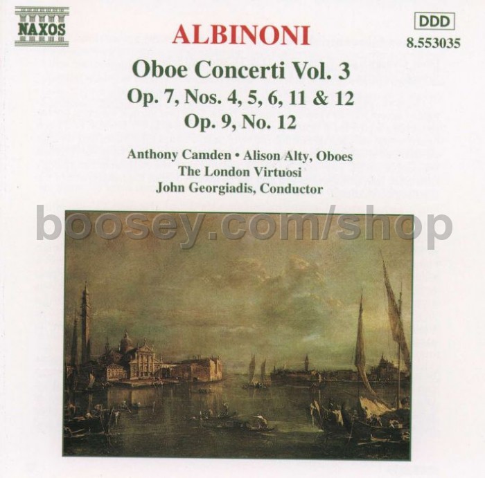 Tomaso Albinoni - Oboe Concertos vol.3 (Naxos Audio CD)