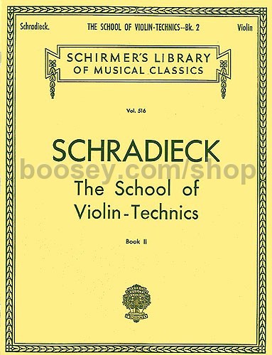 Carl Franz Henry Schradieck - School Violin Technics Book 2 Lb516