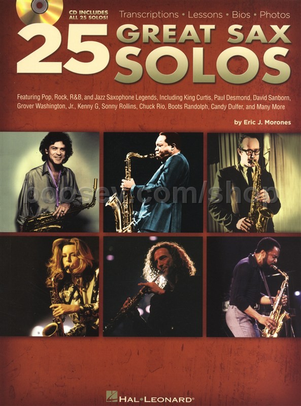Various - 25 Great Sax Solos (Book & CD)
