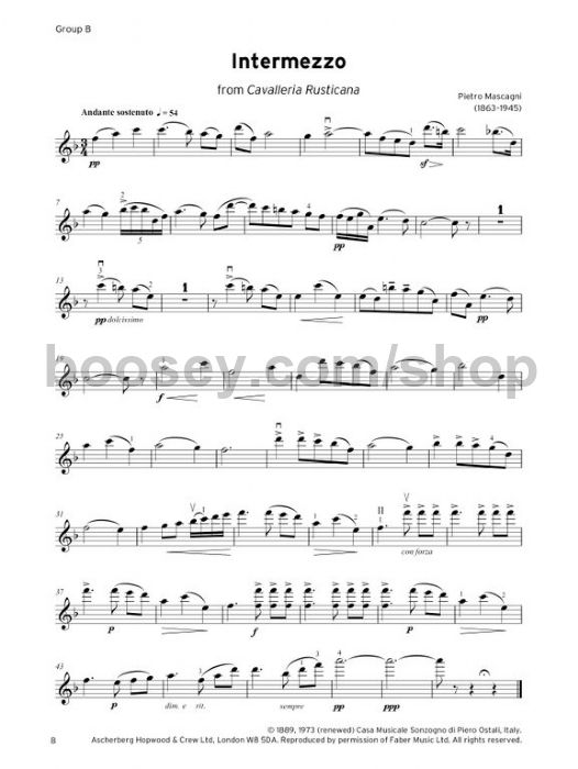 Violin Exam Pieces Grade 6, 2016-2019 (part only) - Trinity College London